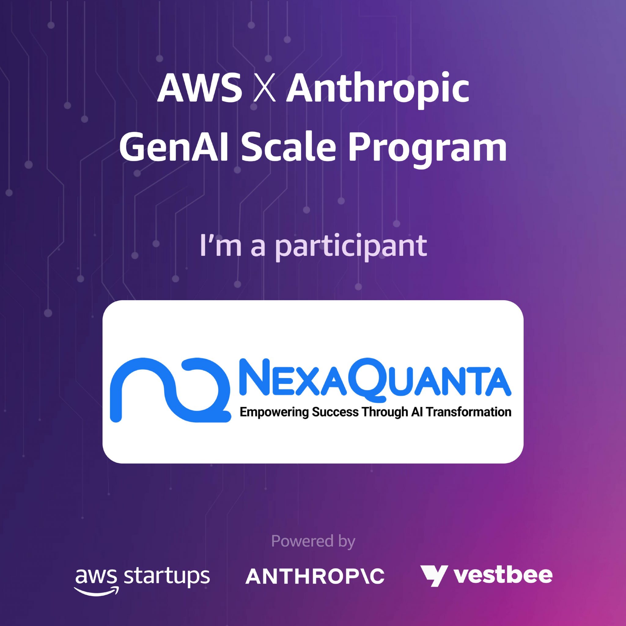 NexaQuanta Joins the AWS and Anthropic GenAI Scale Program - Empowering ...
